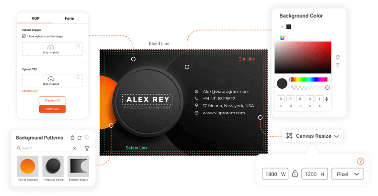 Web2Print Card Design Software | Business, Invitations